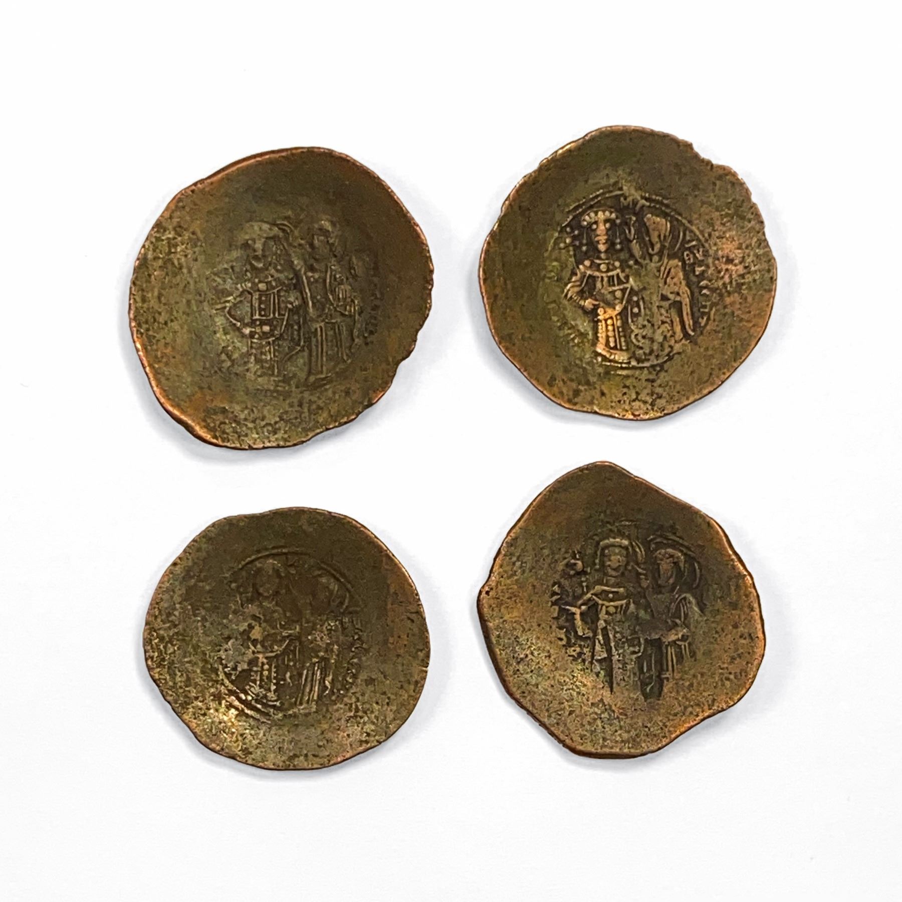 Byzantinium Bronze Jesus Portrait Coins [4 Coins]