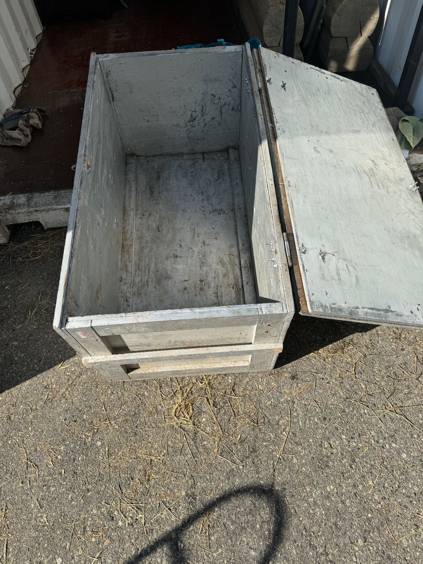 Large storage box 4 feet long 25 1/2 wide 23 inches tall