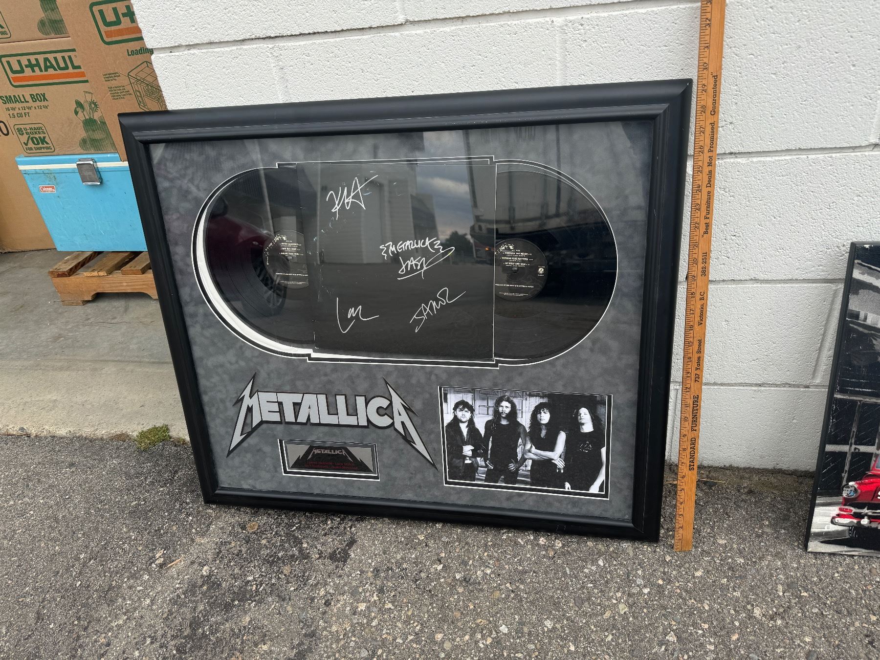 Metallica signed, collectible with certificate of authentication