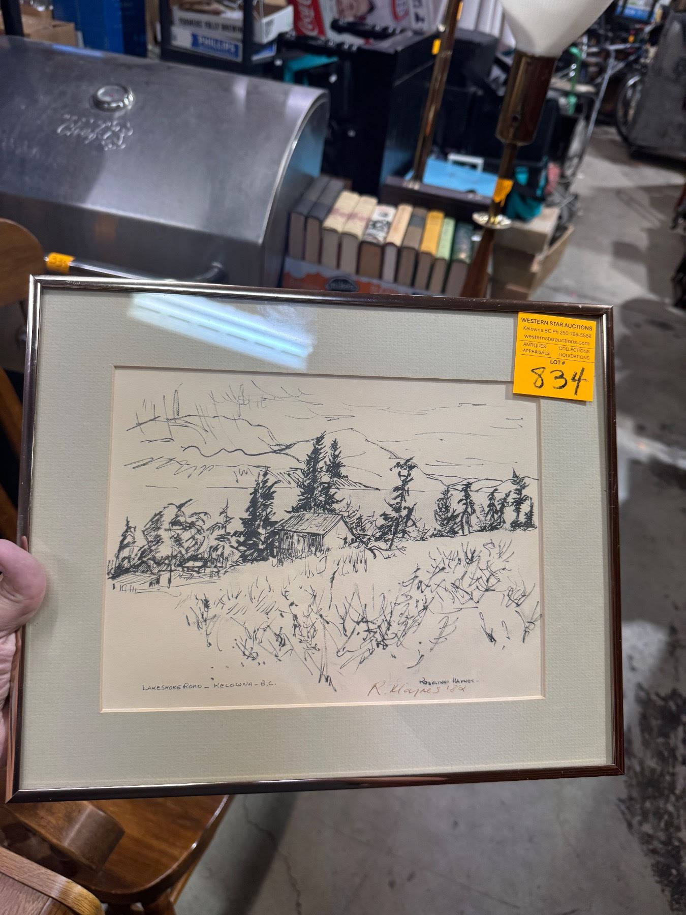 Rosalynne Haynes lakeshore Rd., Kelowna BC signed