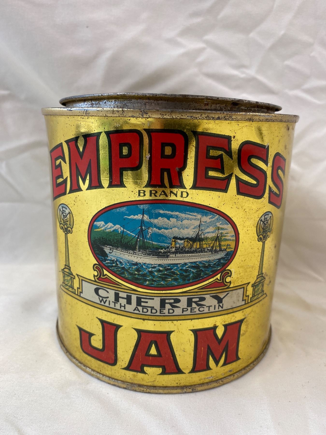 Vintage Empress Brand Jam Tin