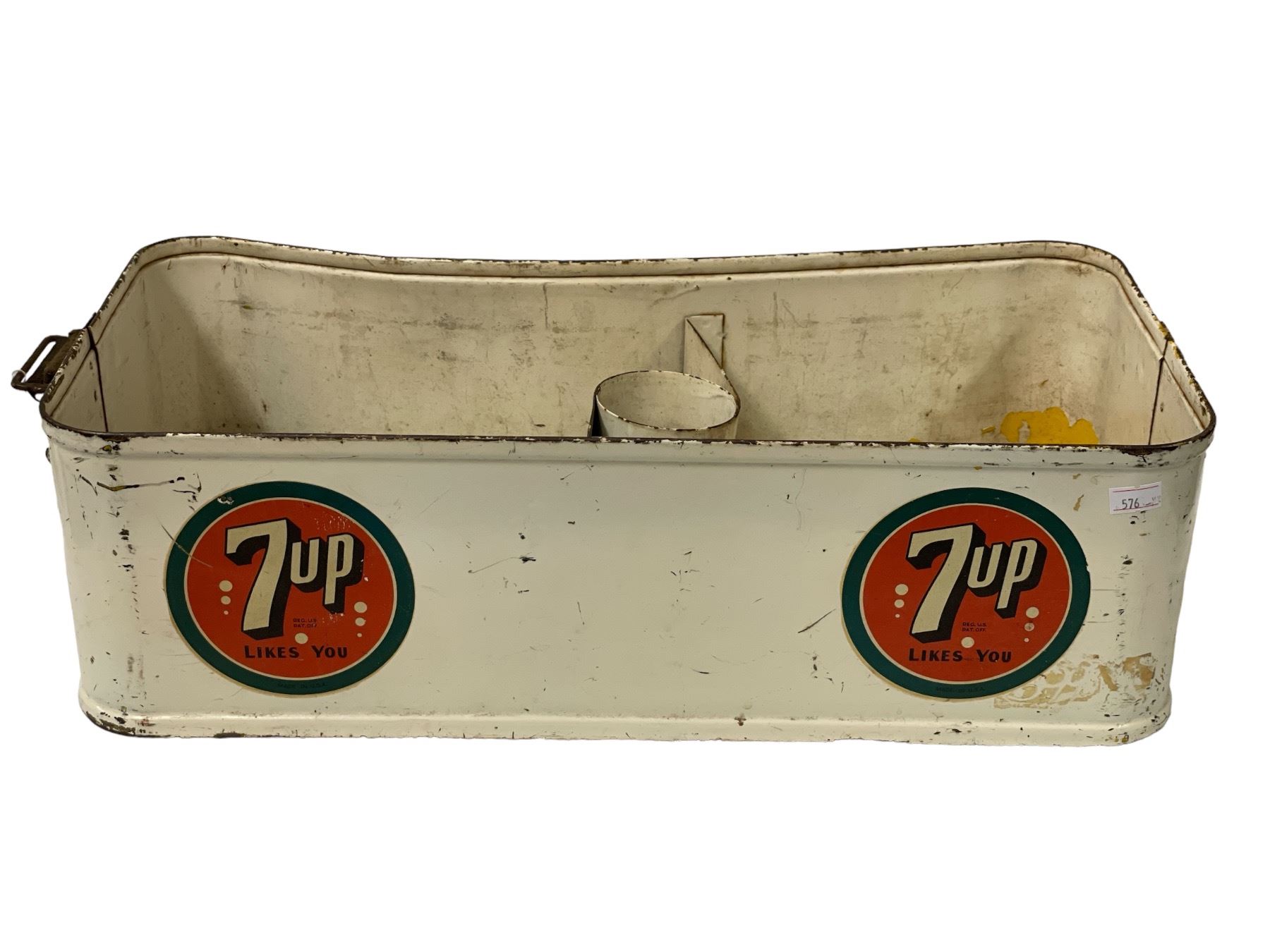 Vintage Metal 7Up Bottle Crate