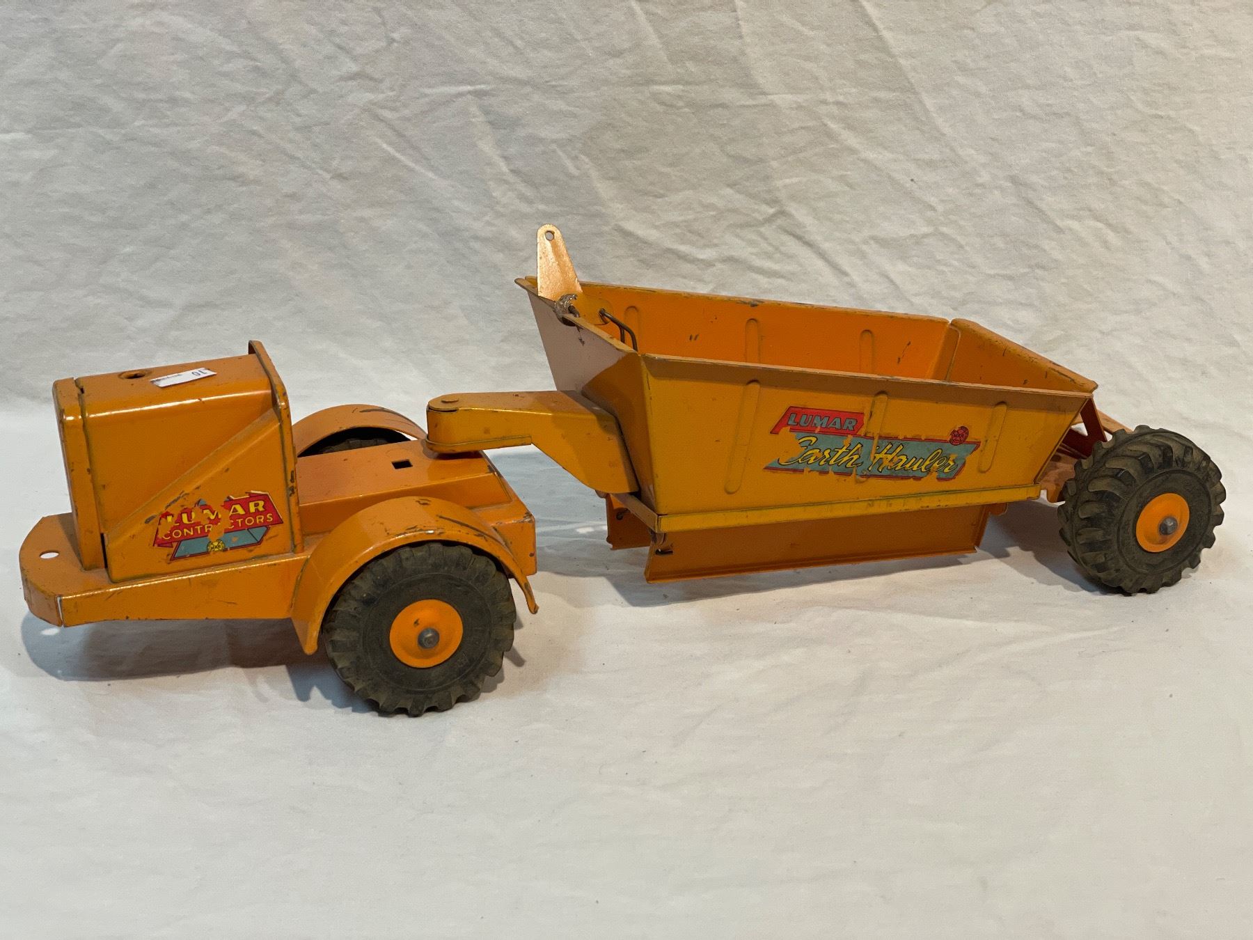 Vintage Pressed Steel Lumar Earth Hauler - Test Site