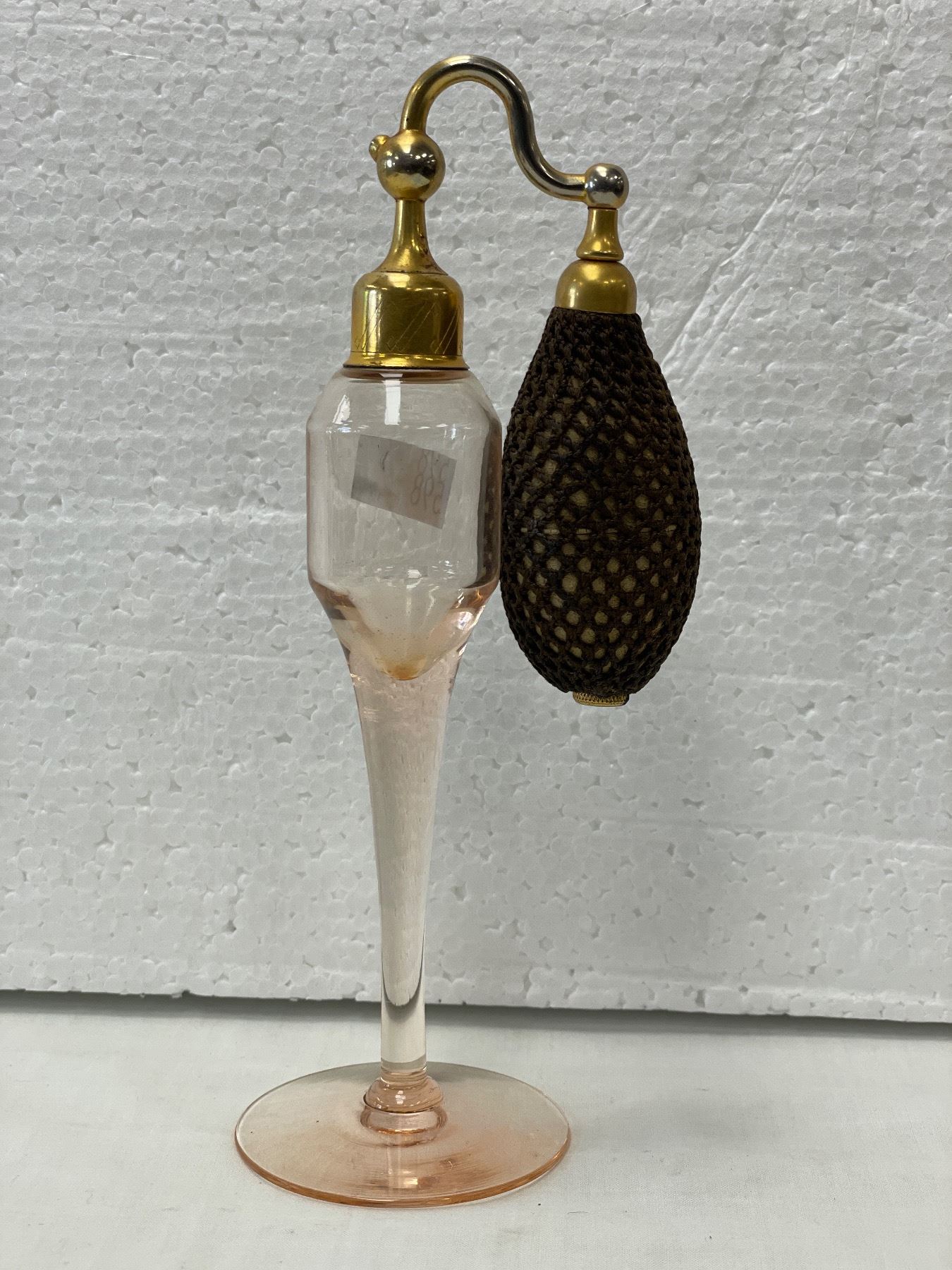 Vintage Glass Perfume Bottle, With Rubber Bladder - Test Site