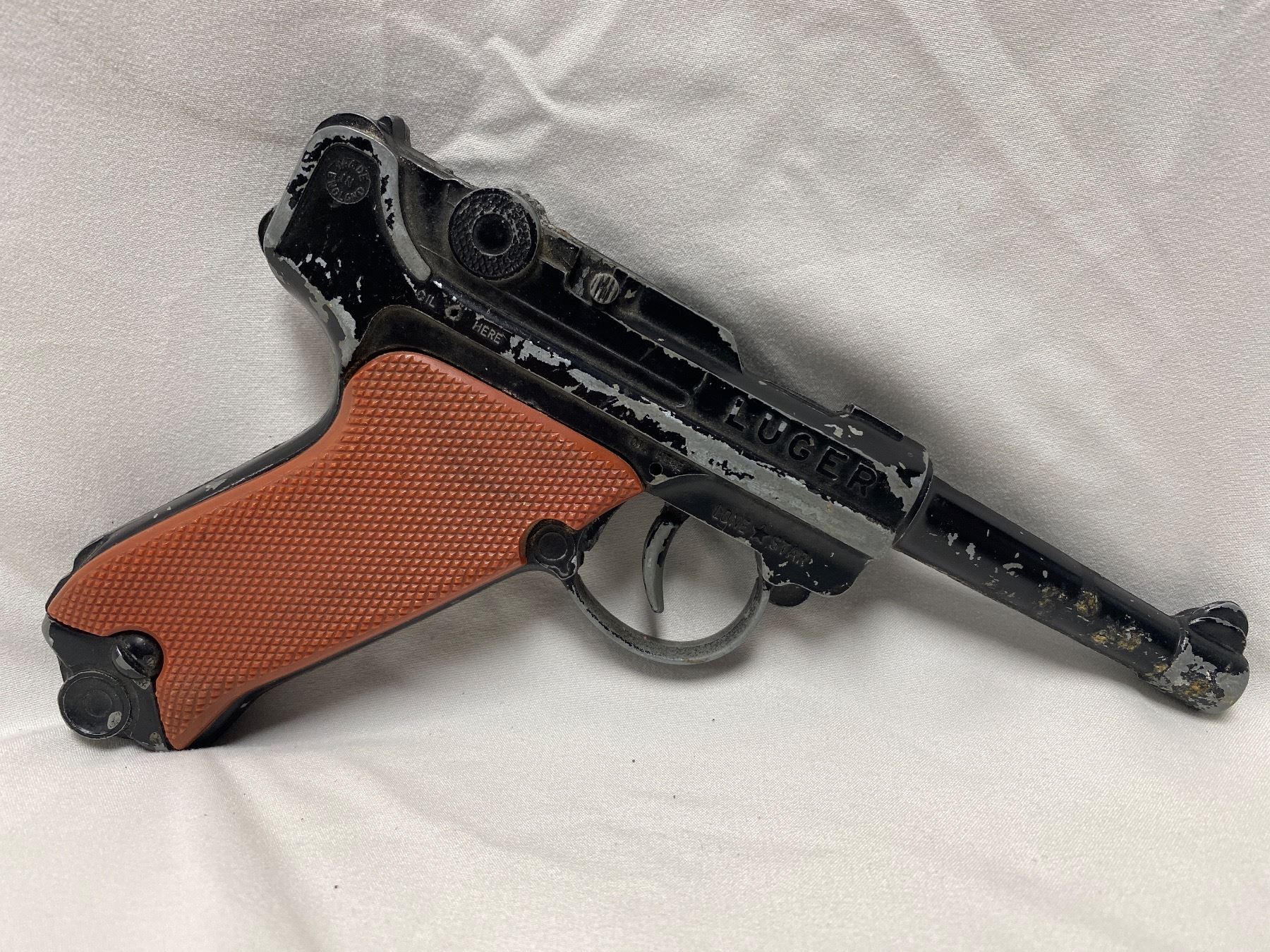 Vintage Lone Star Metal Toy Luger - Test Site