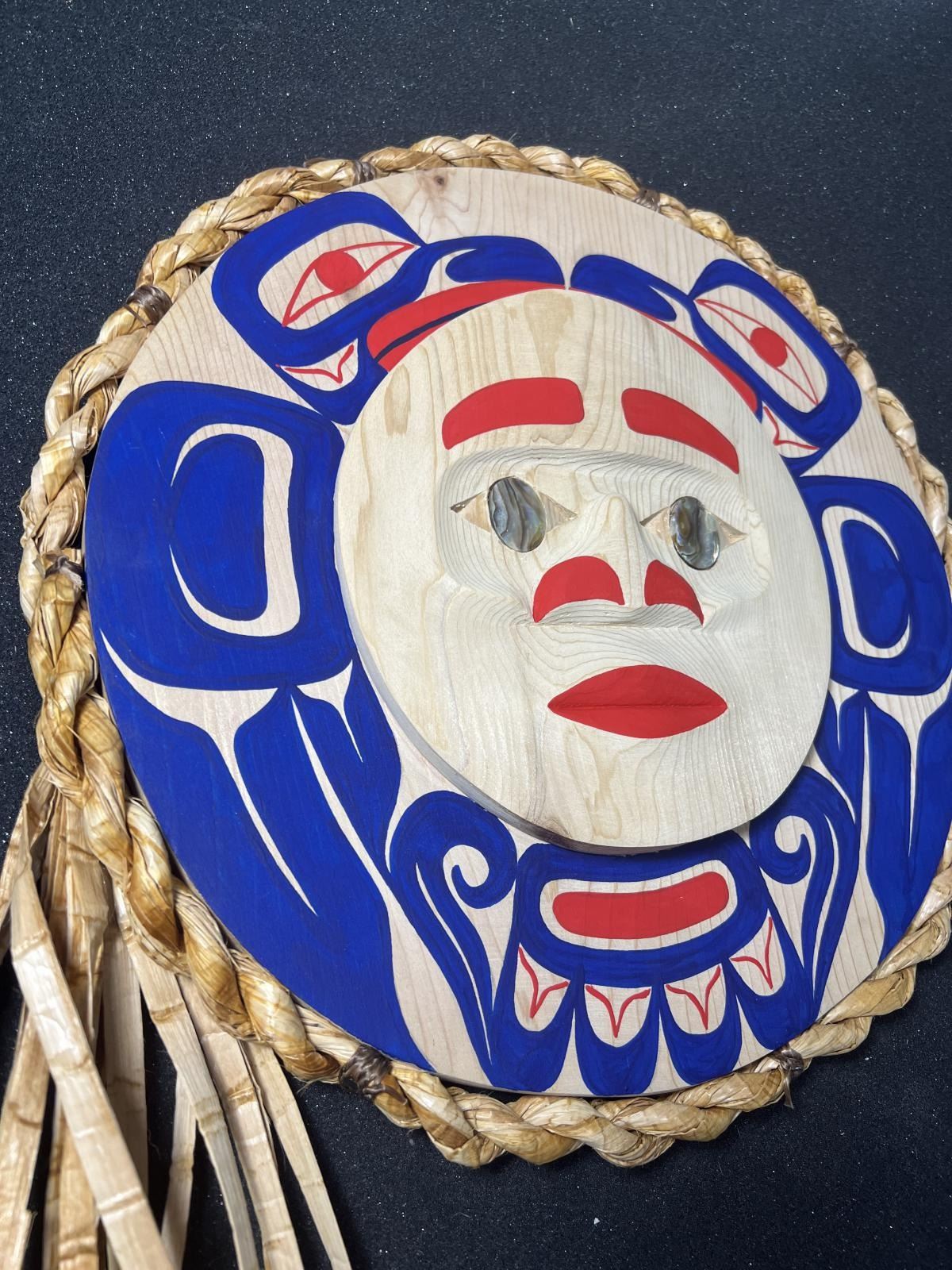 West Coast Native Moon Mask with Eagle Spirit