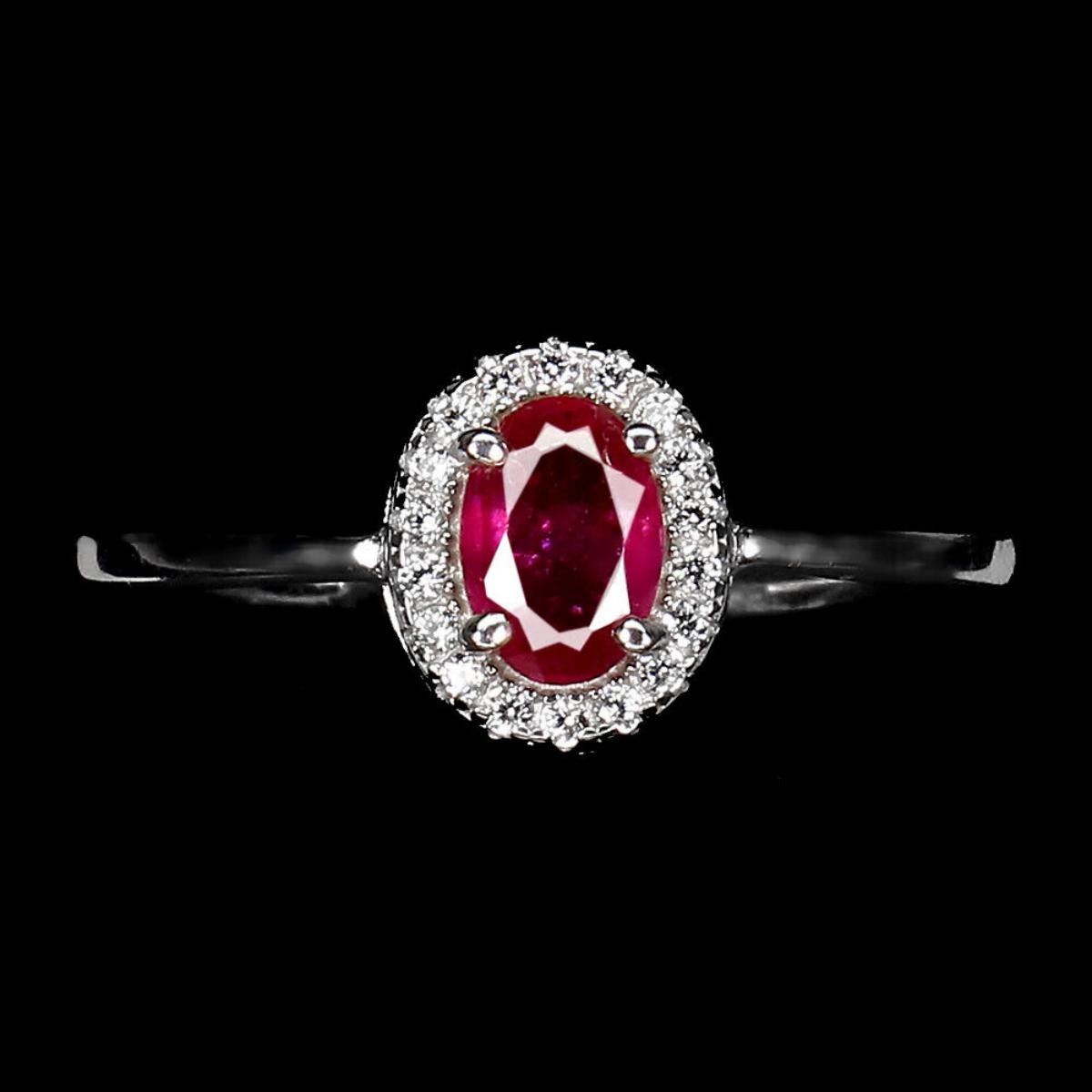 Natural Pigeon Blood Ruby Ring