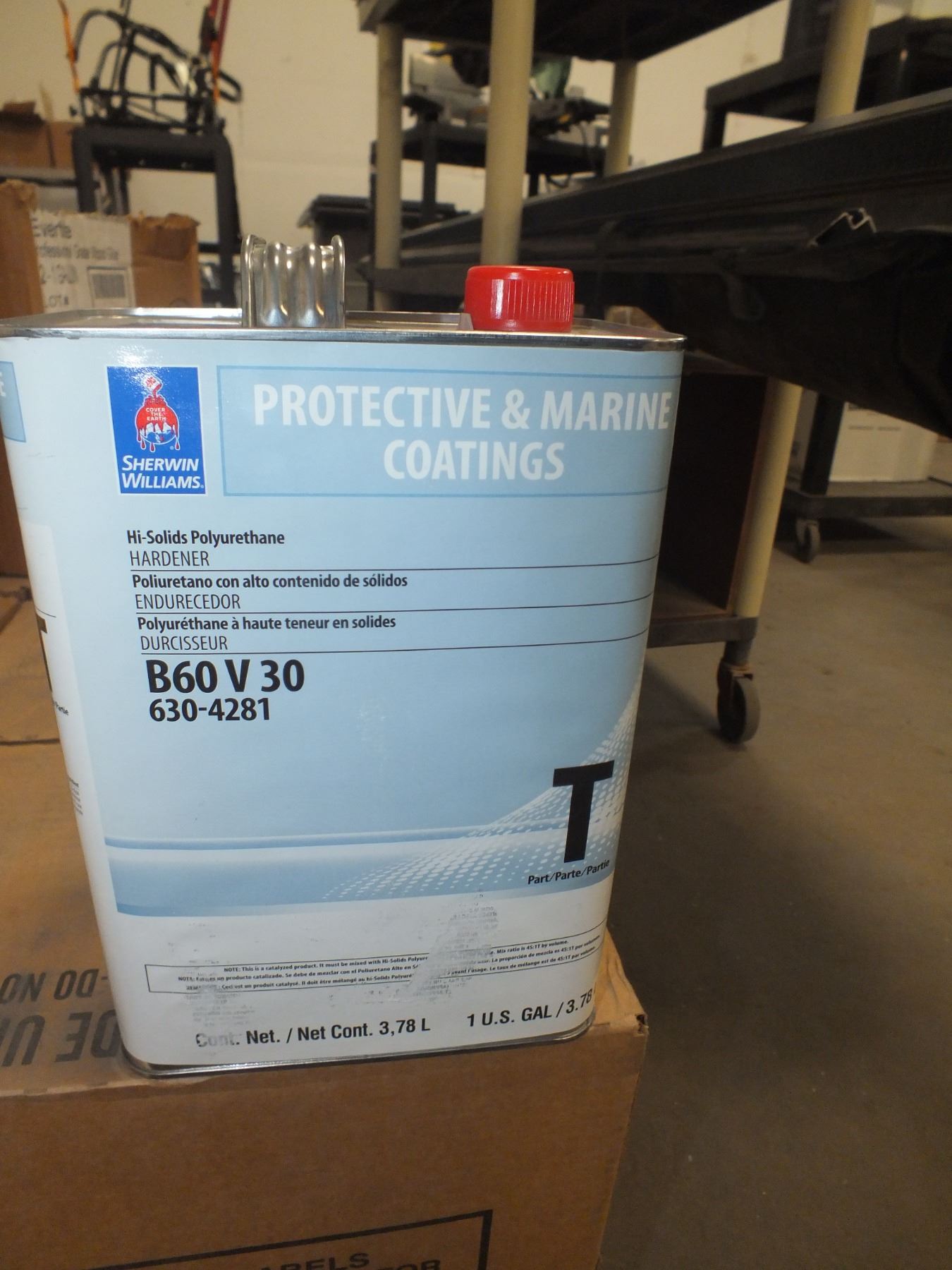 60 Jugs Of B60 V 30 630-4281 Marine Polyurethane Hardener