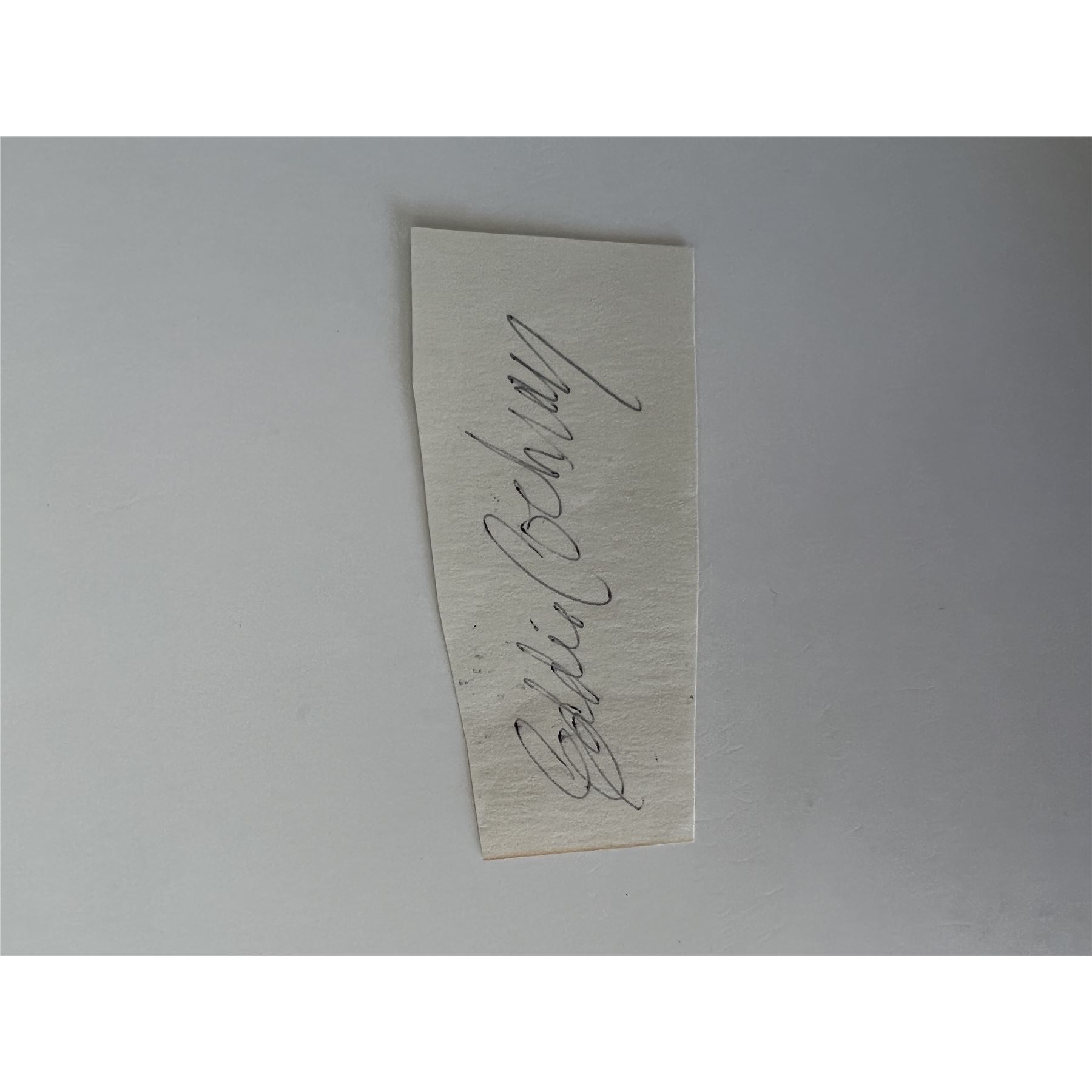 Eddie Cochran original signature