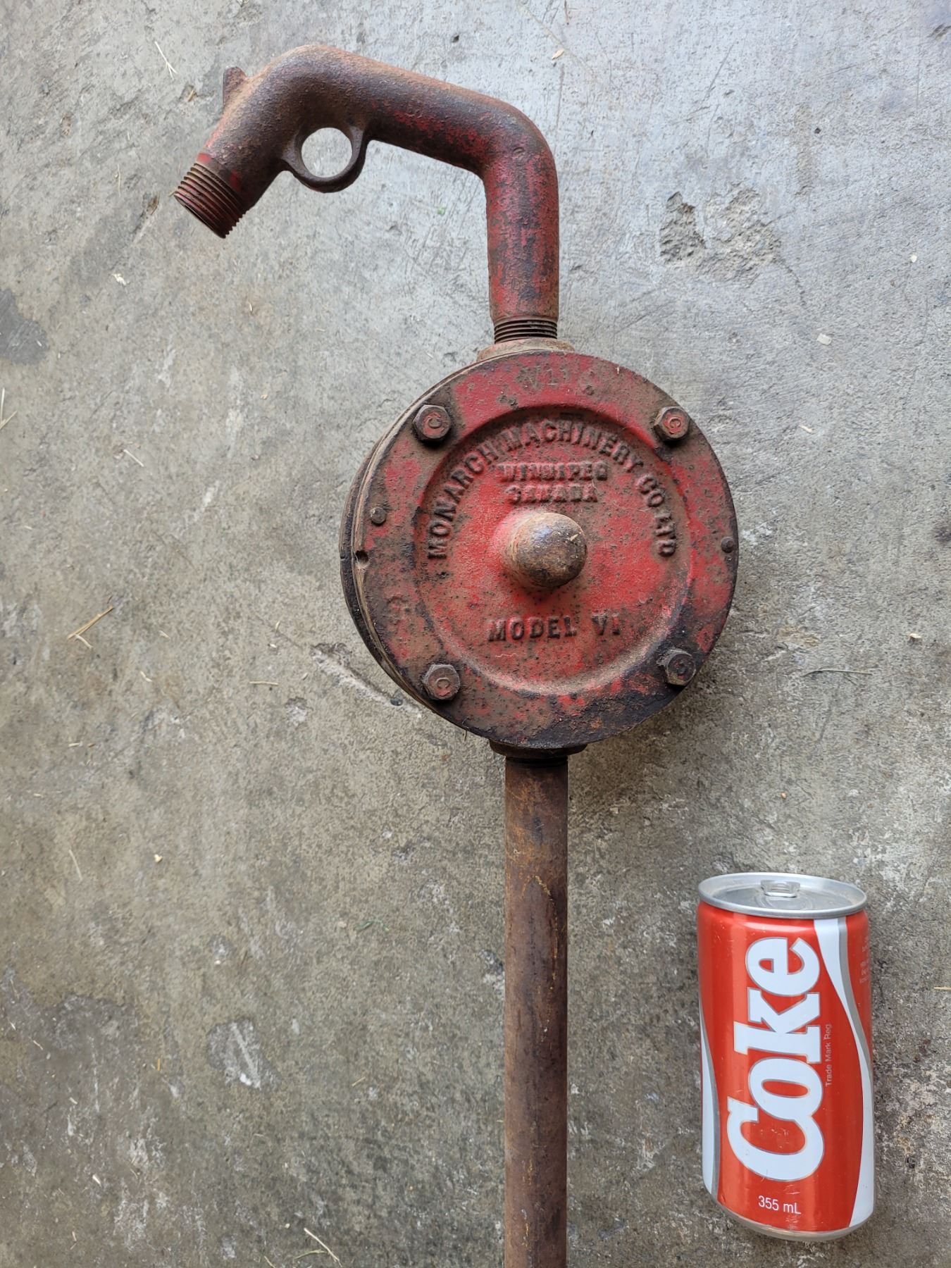 Vintage Monarch Machinery Co. Model VI Gas Pump