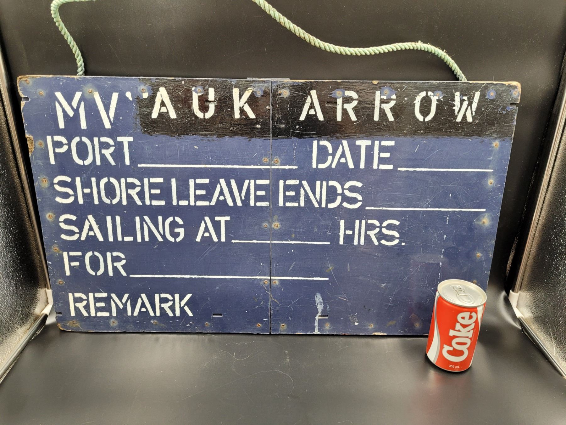 Vintage Shore Leave Maritime Sign