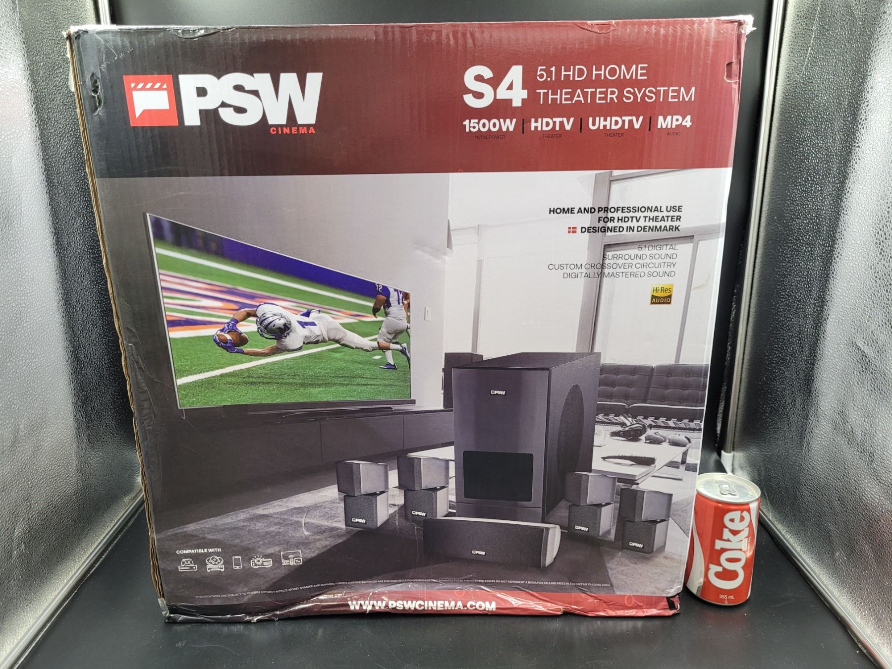 PSW Cinema S4 1500W MP4 5.1 HD Home Theatre System
