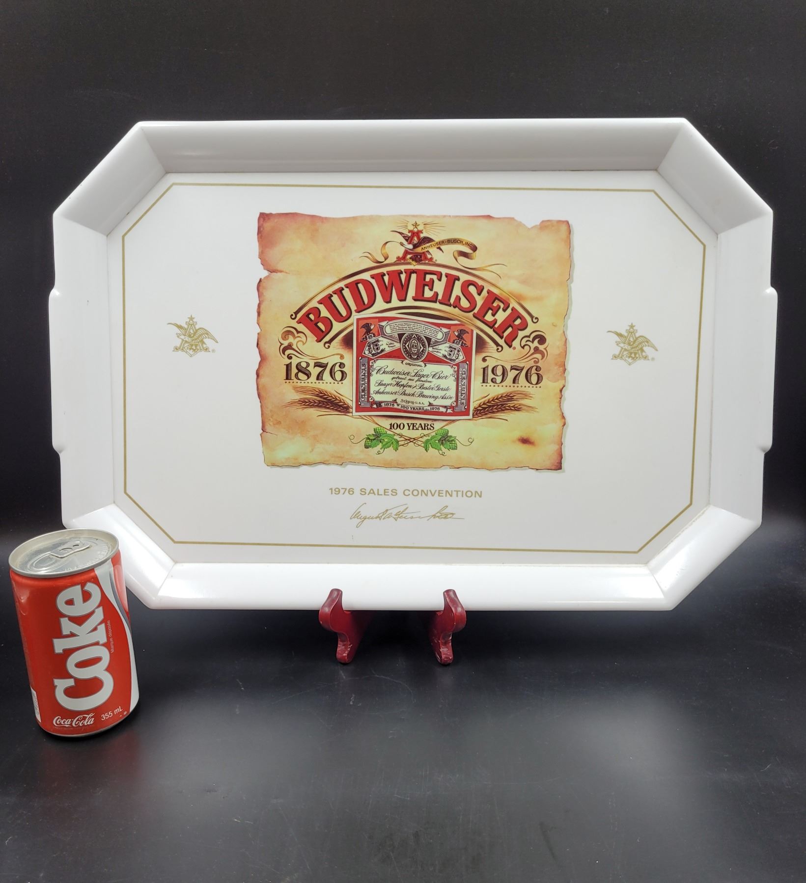 Vintage Budweiser Advertising Tray By Waverly Products