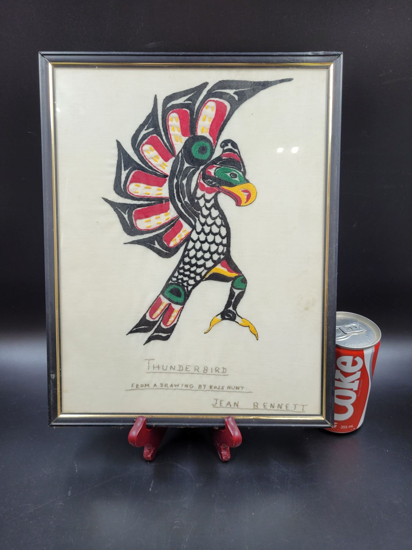 Vintage Framed "Thunderbird" By Jean Bennett