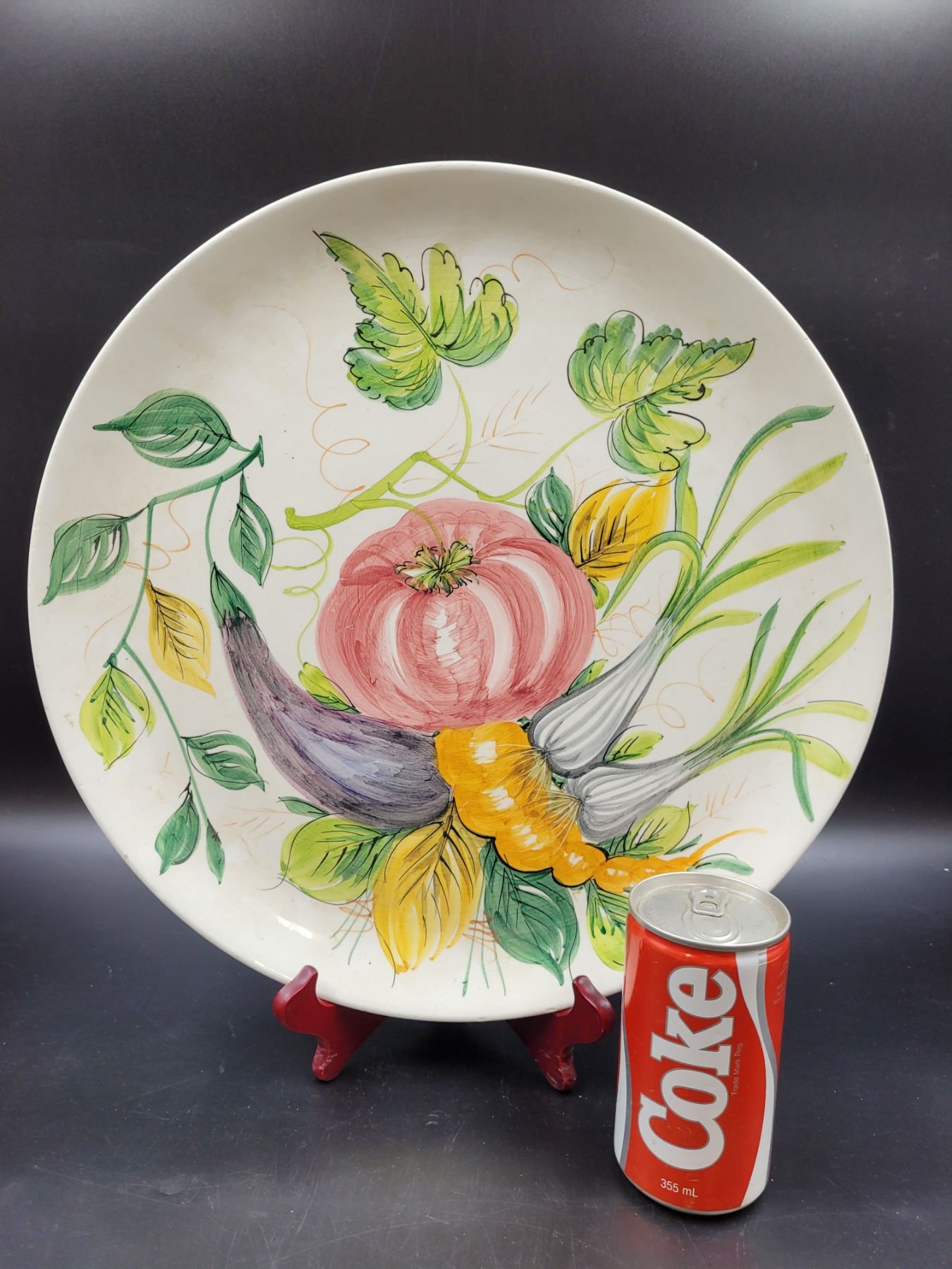 Vintage Hand Painted Serving Dish Made In Italy