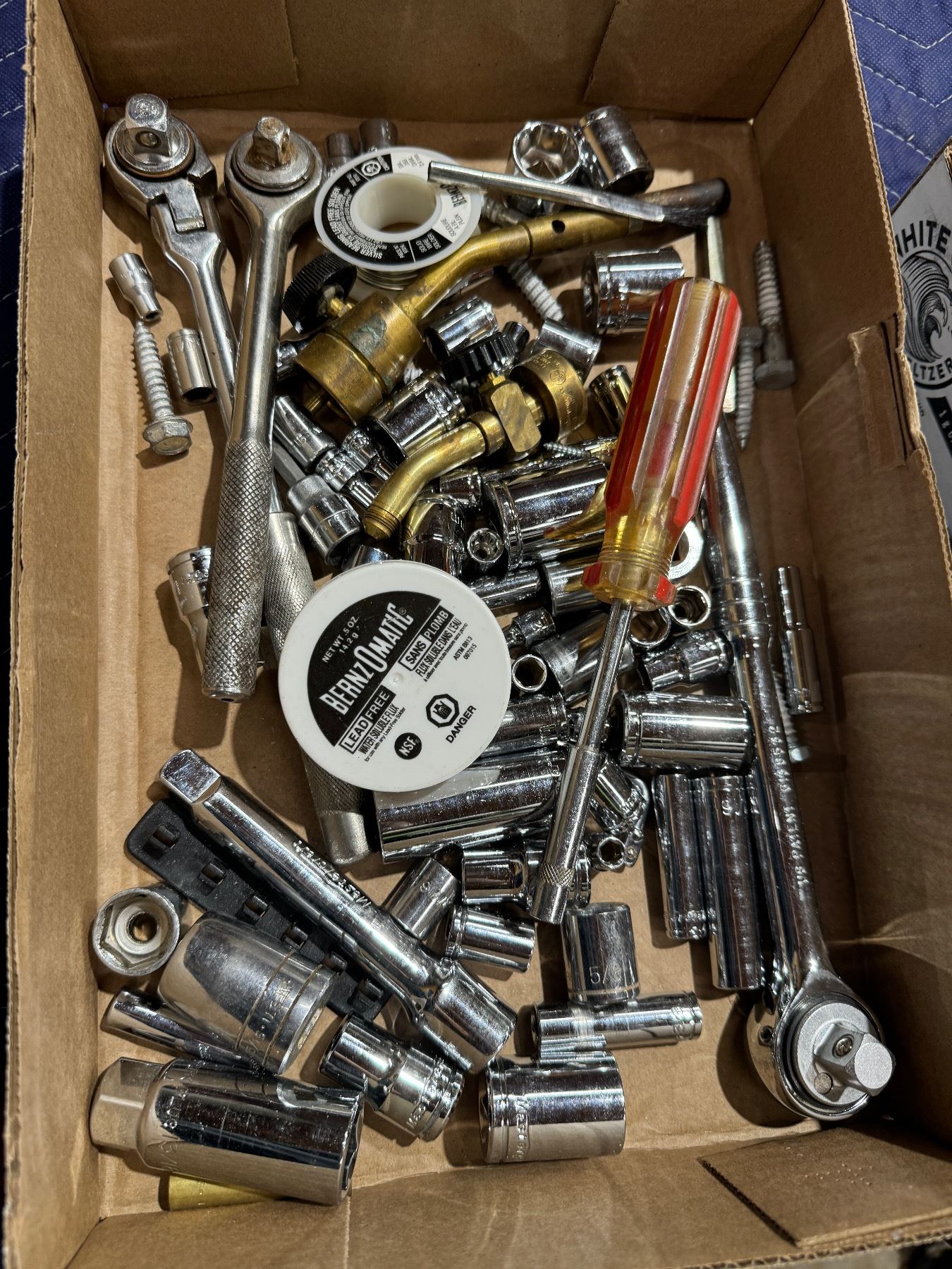 Assorted sockets and torch ends