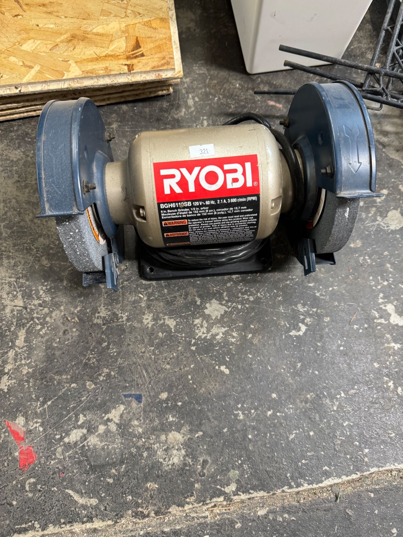 Ryobi bench grinder