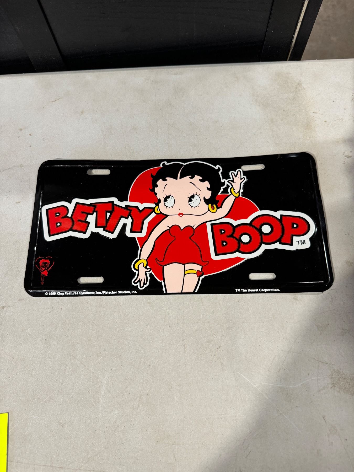 Betty boop license plate