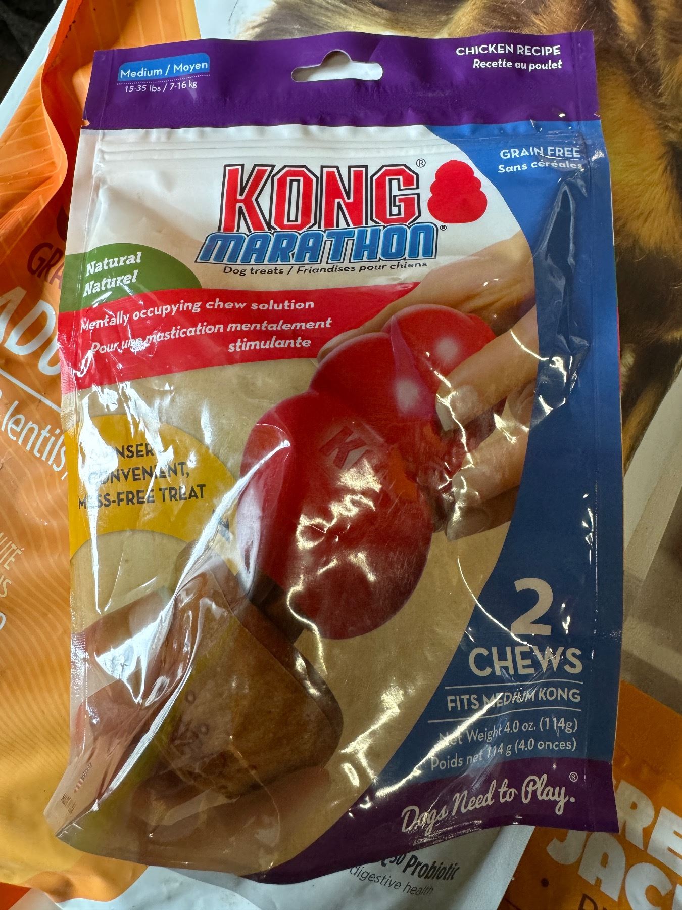 Kong marathon dog treats