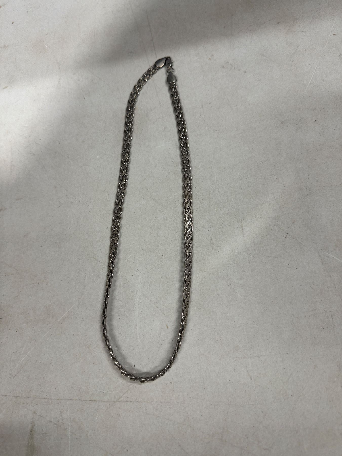 Silver chain stamp 925