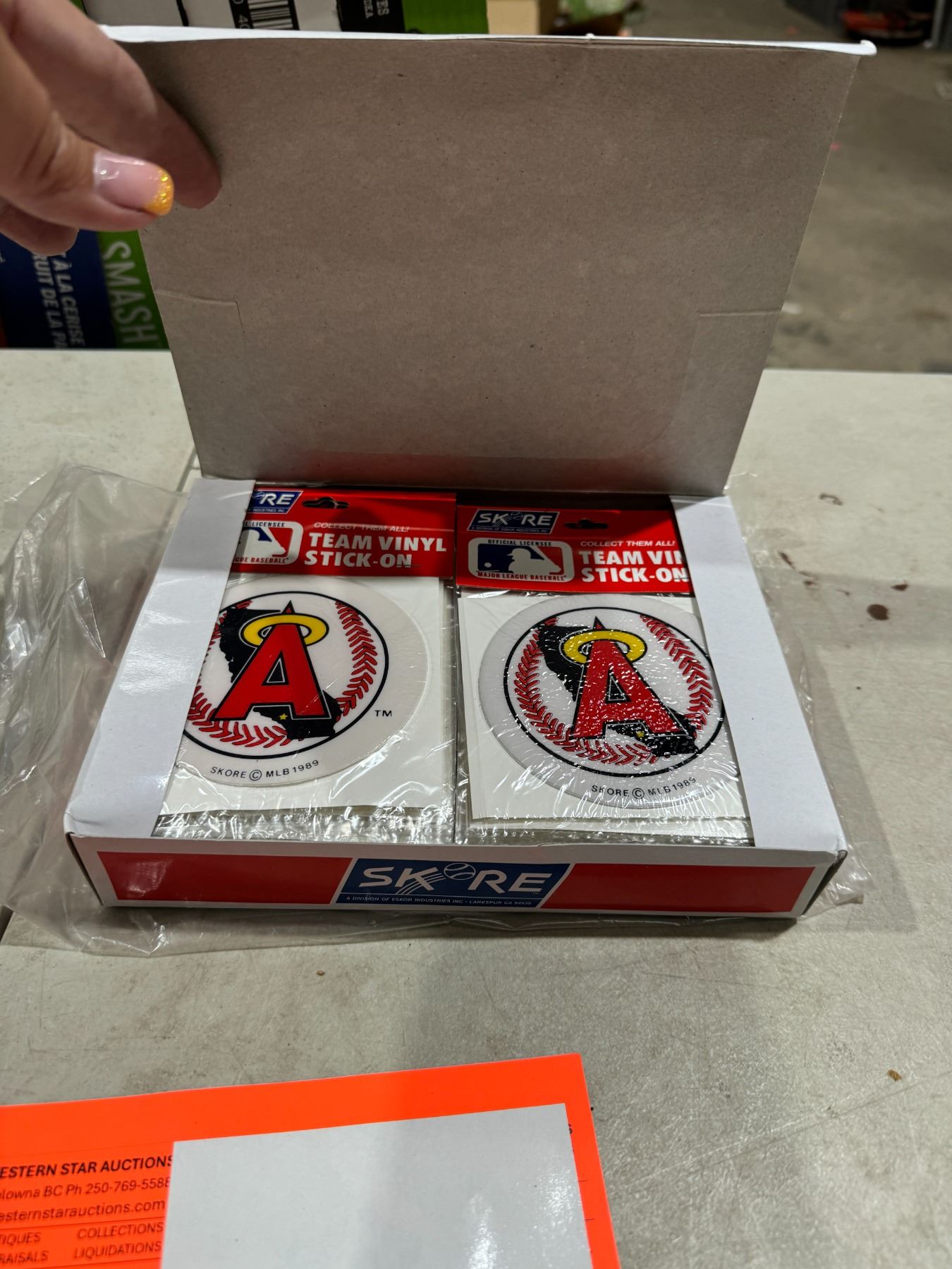 Major league baseball team vinyl stick on