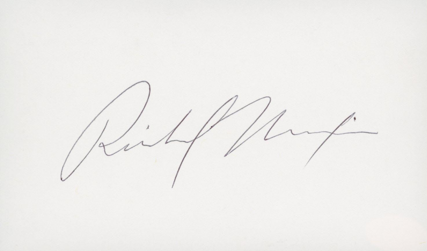 Richard Nixon signature cut
