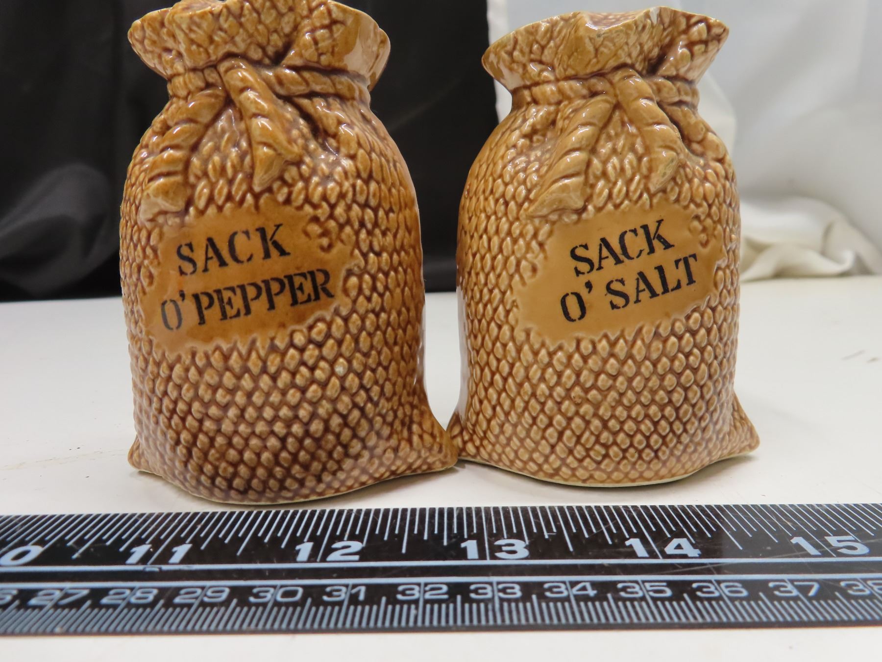 Potato Sack Salt & Pepper Shakers - Schmalz Auctions