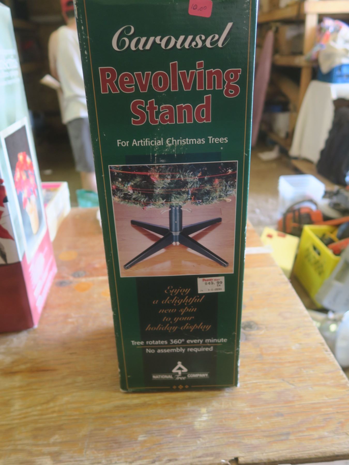 revolving christmas tree stand - Schmalz Auctions
