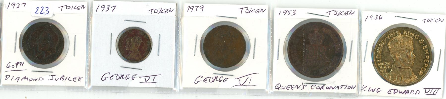 5 Different King/Queen Coins