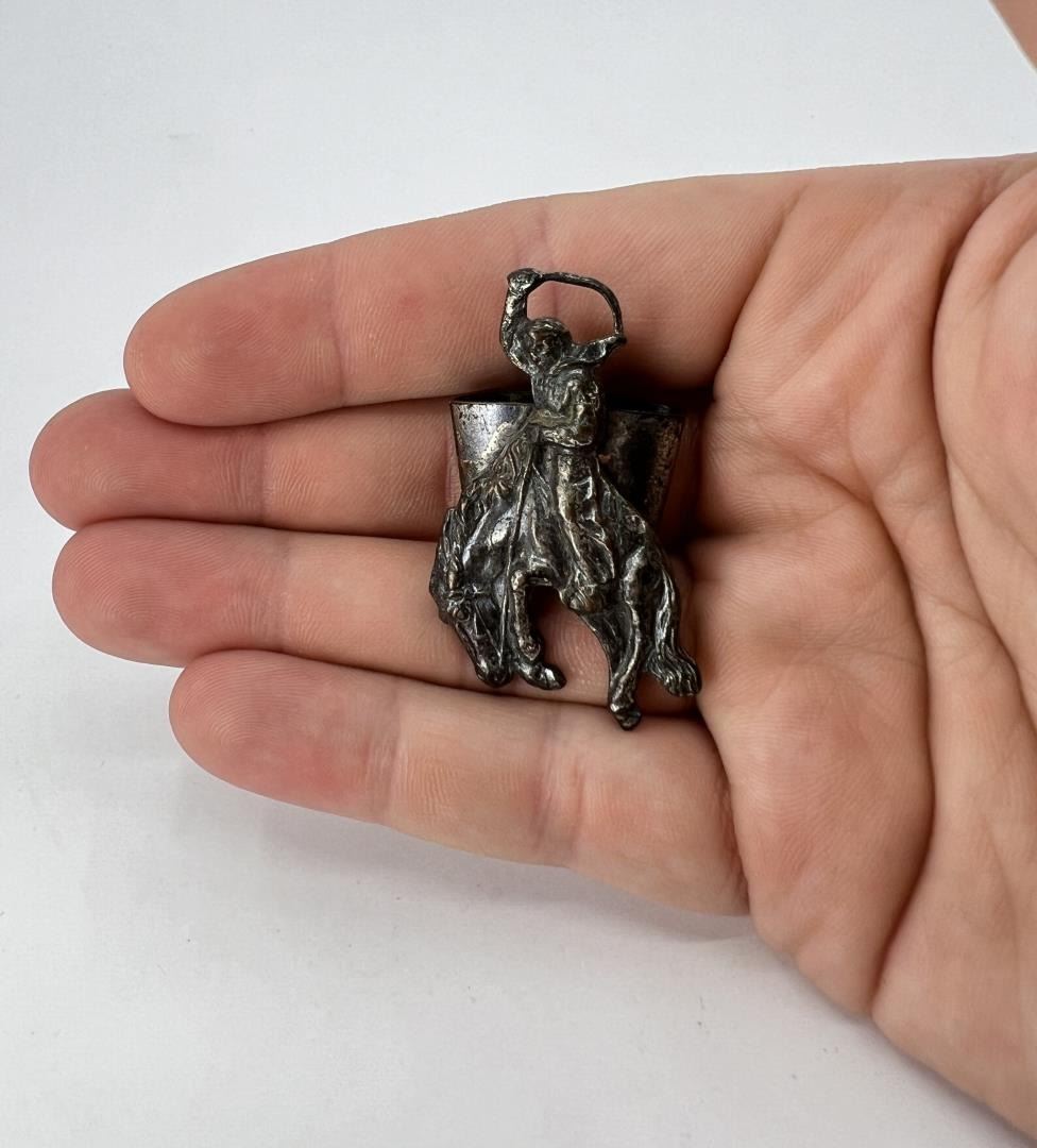 1950s Bucking Bronc Cowboy Scarf Slide