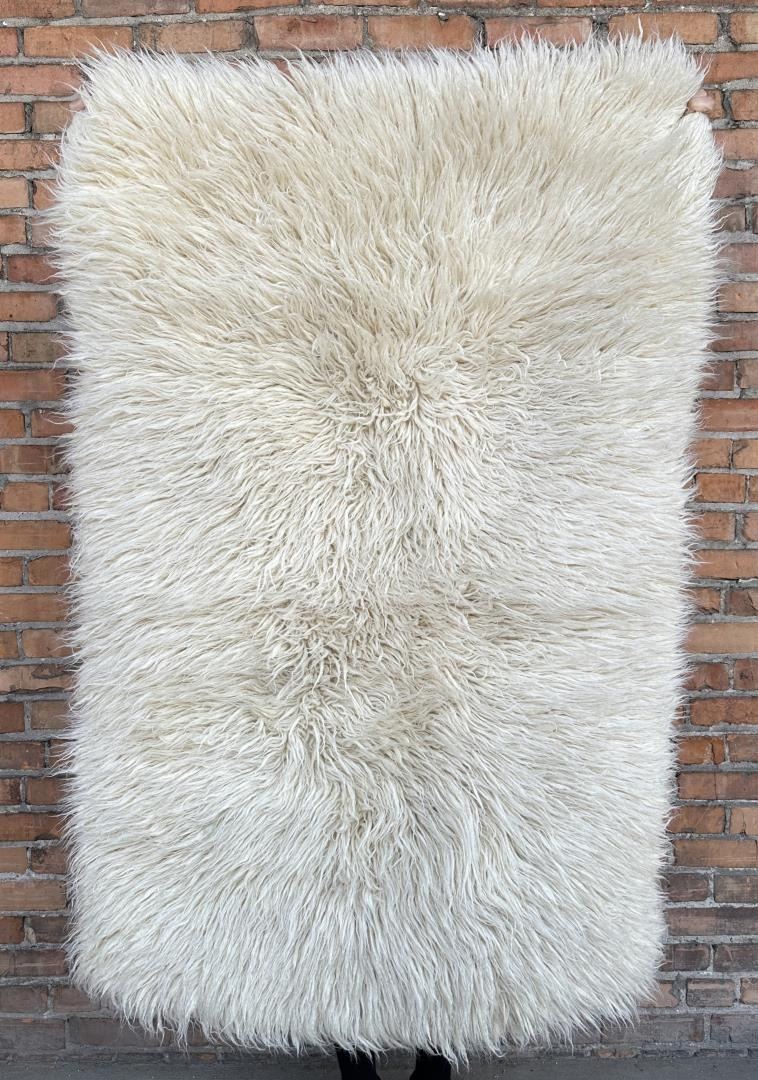 Vintage Greek Flokati Wool Rug