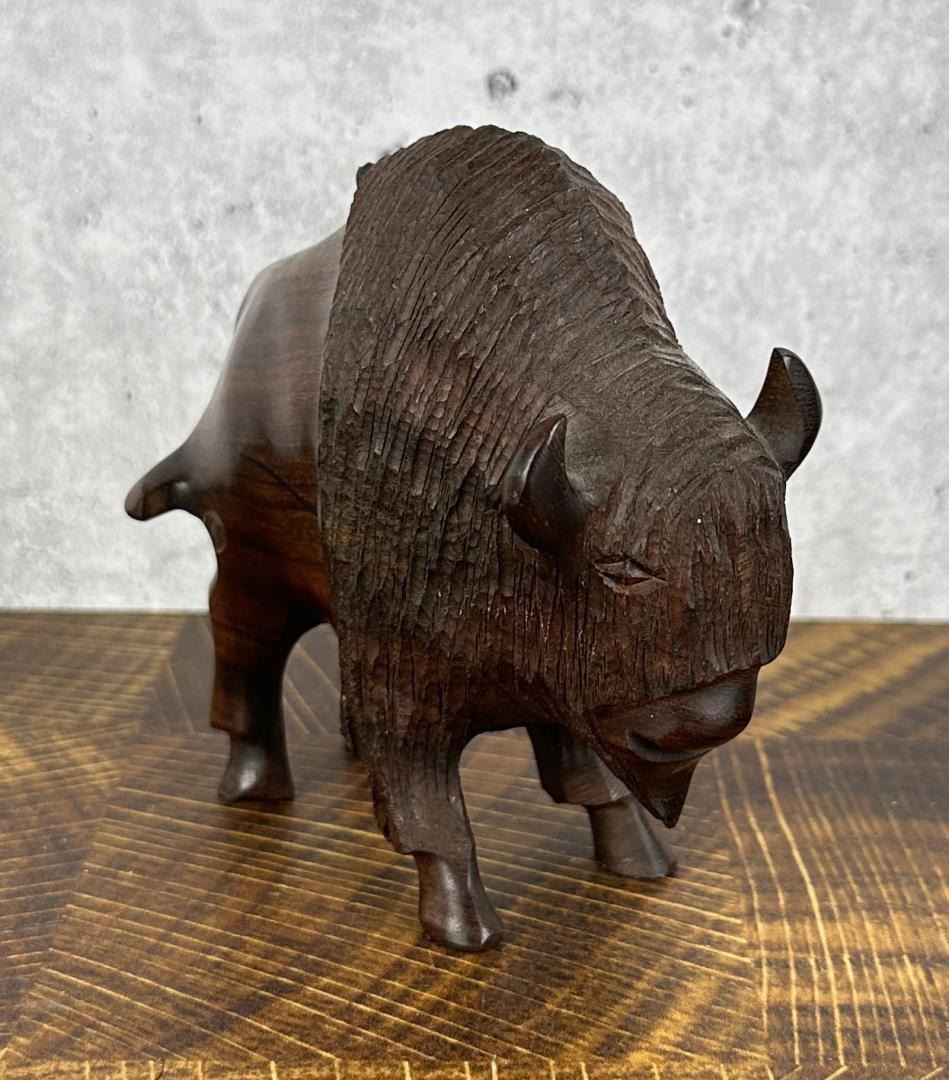 Mexican Ironwood Buffalo Carving