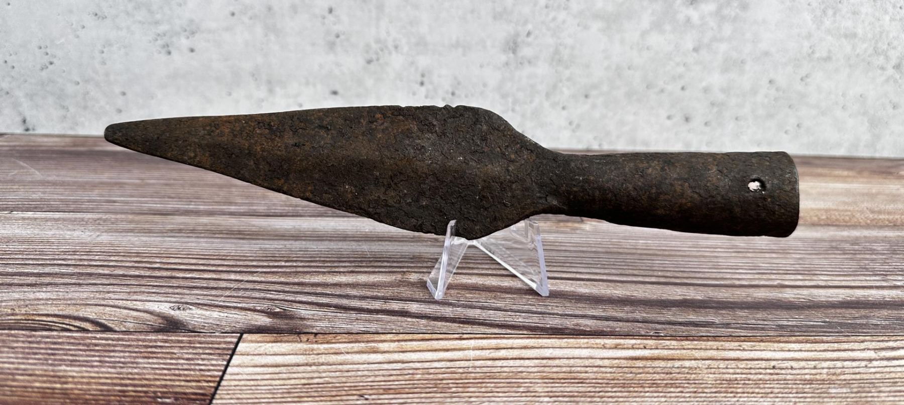 Antique Medieval Iron Spear Pike Head