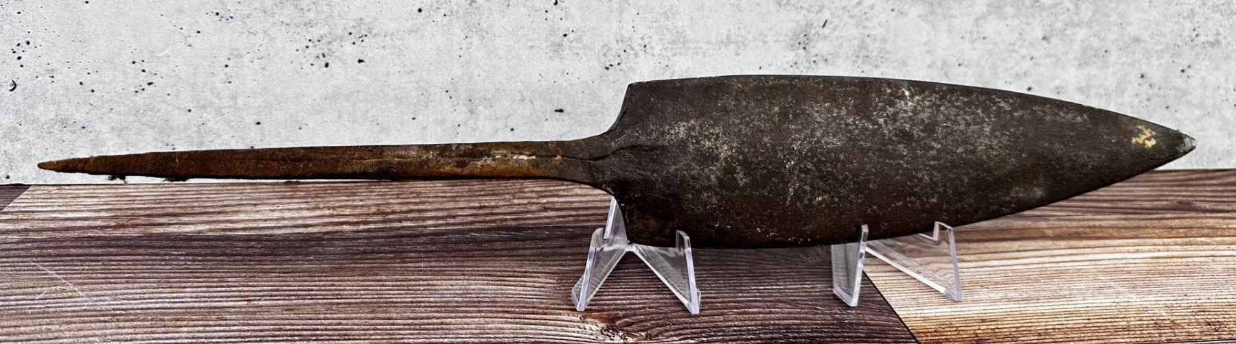 Antique European Iron Spear Lance Head