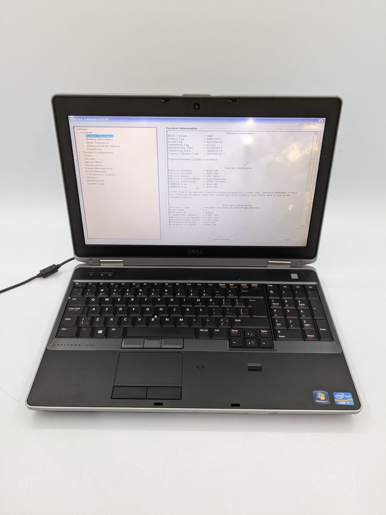 Dell Latitude E6530 Laptop - SKU 6027