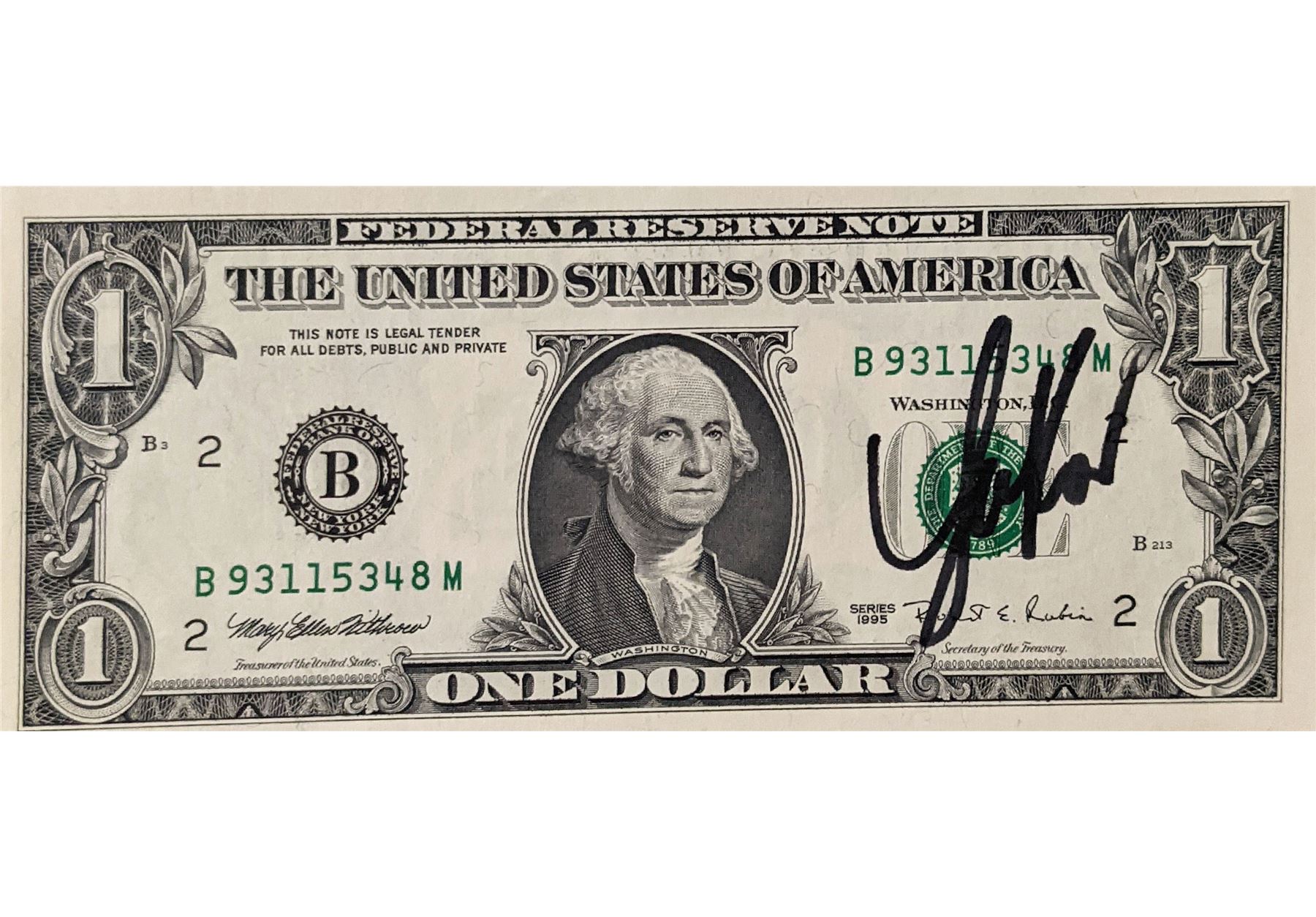 Yakov Smirnoff signed dollar bill