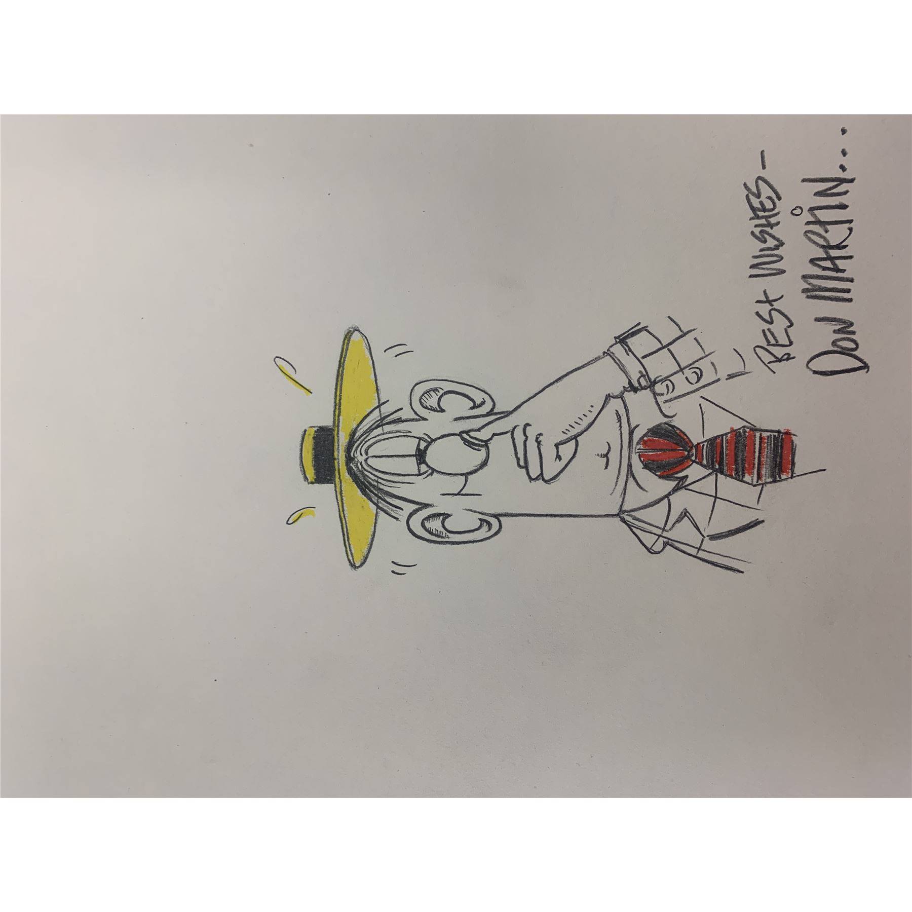 Don Martin signed sketch