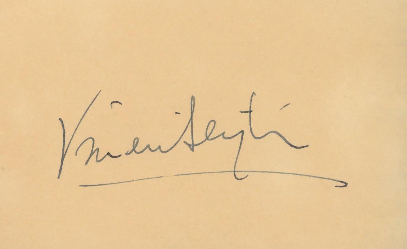 Vivien Leigh signature cut