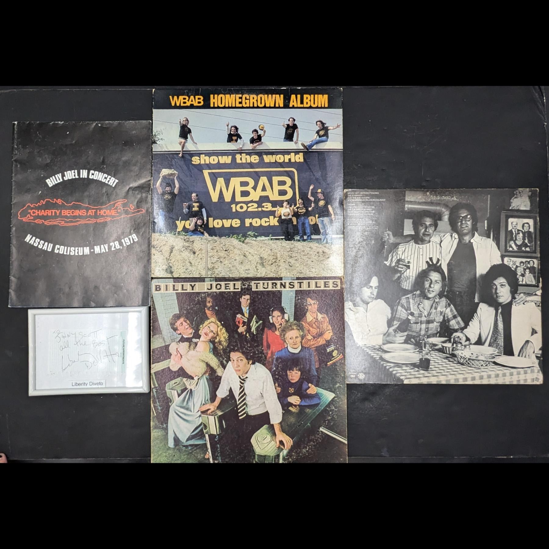 Lot Of 5 Vintage Billy Joel Band Memorabilia, Including Liberty Diveto ...
