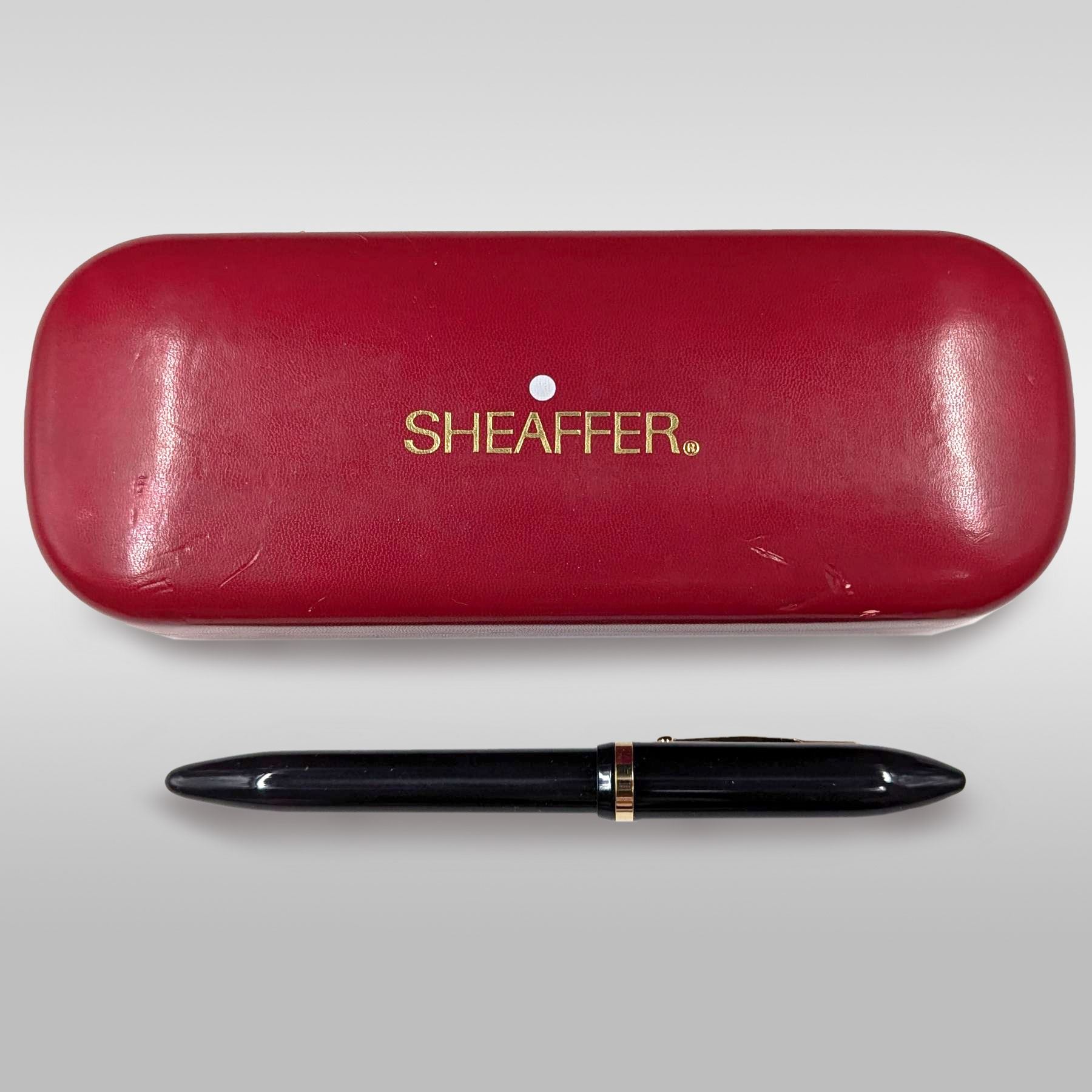 Vintage 1998 Sheaffer’s Black Balance Pen With 14K Gold Nib And ...