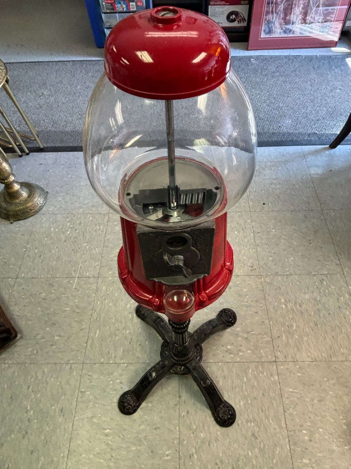 3 Foot Tall Gum Ball Machine - Metal