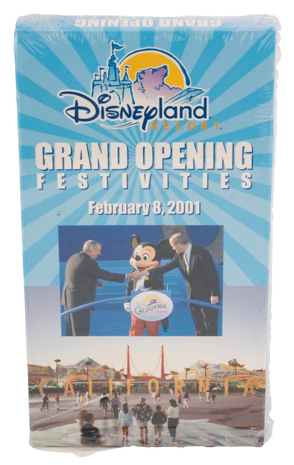A Disney's California Adventure Grand Opening VHS.