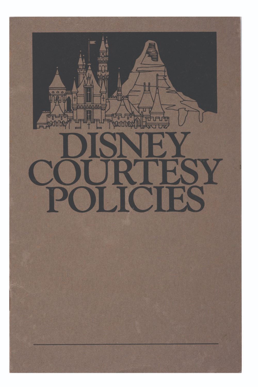 A 1989 Disneyland Disney Courtesy Policies Booklet. - Van Eaton Galleries A 1989 Disneyland Disney Courtesy Policies Booklet. - Van Eaton Galleries
