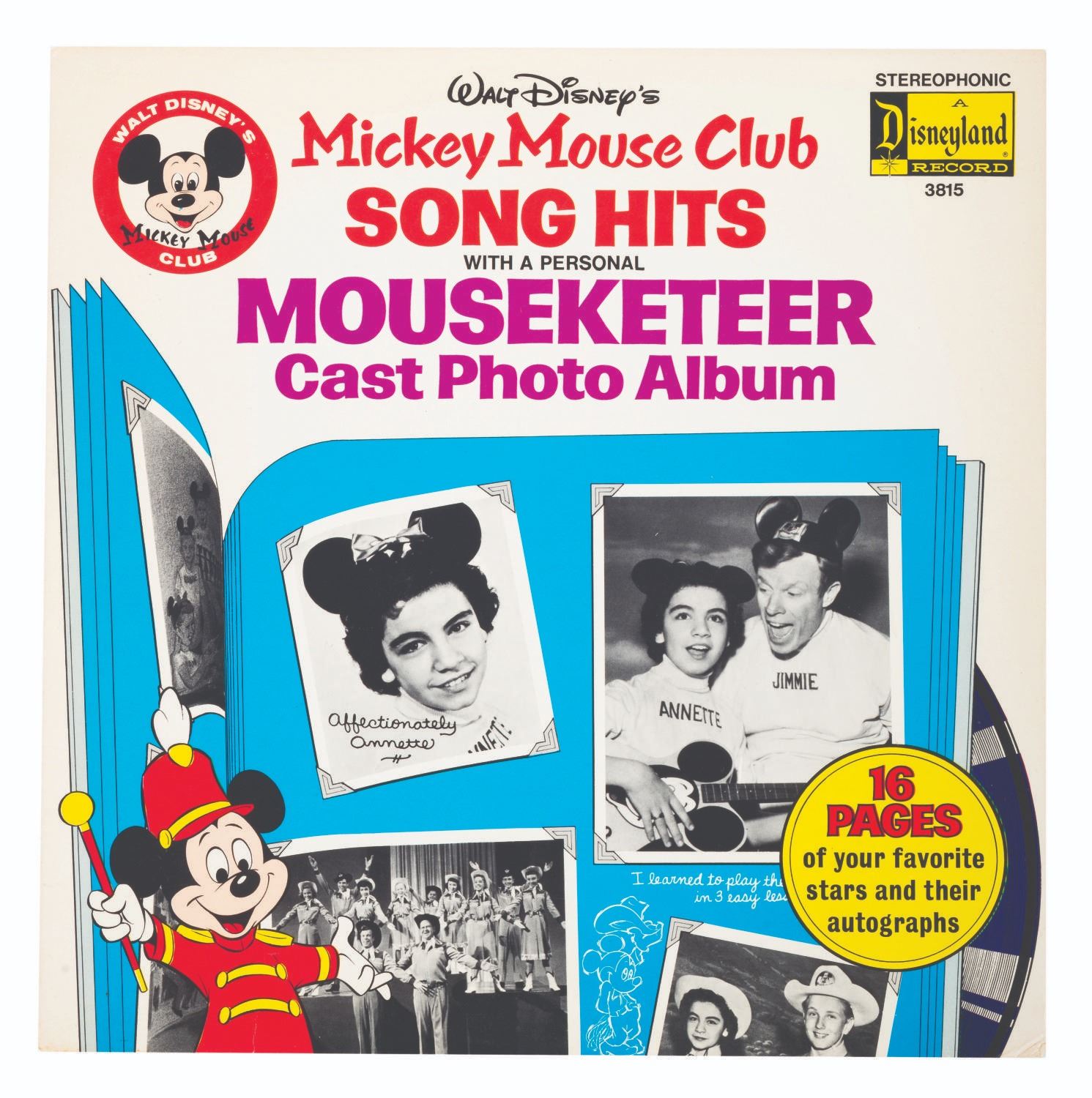 Mickey Mouse Club Song Hits & Cast Photo Album. - Van Eaton Galleries