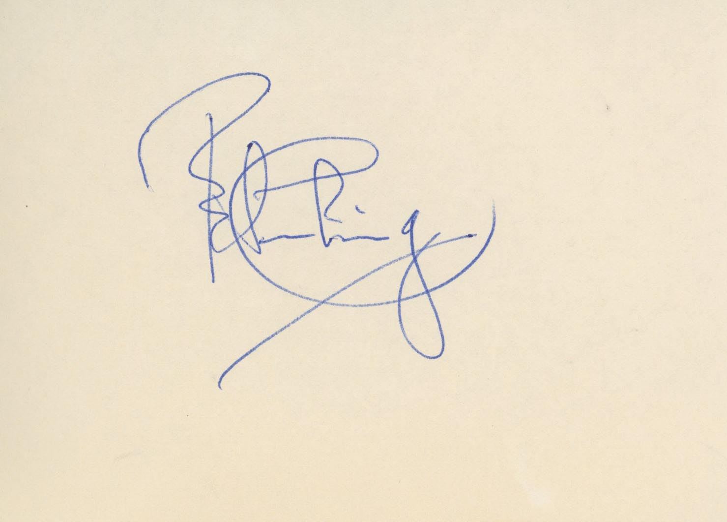 Peter Cushing signature cut. GFA Authenticated