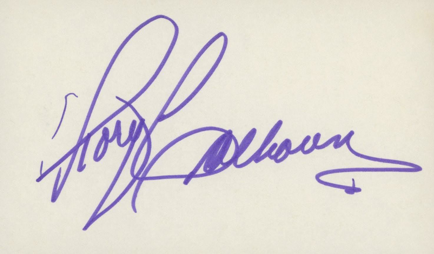 Rory Calhoun signature