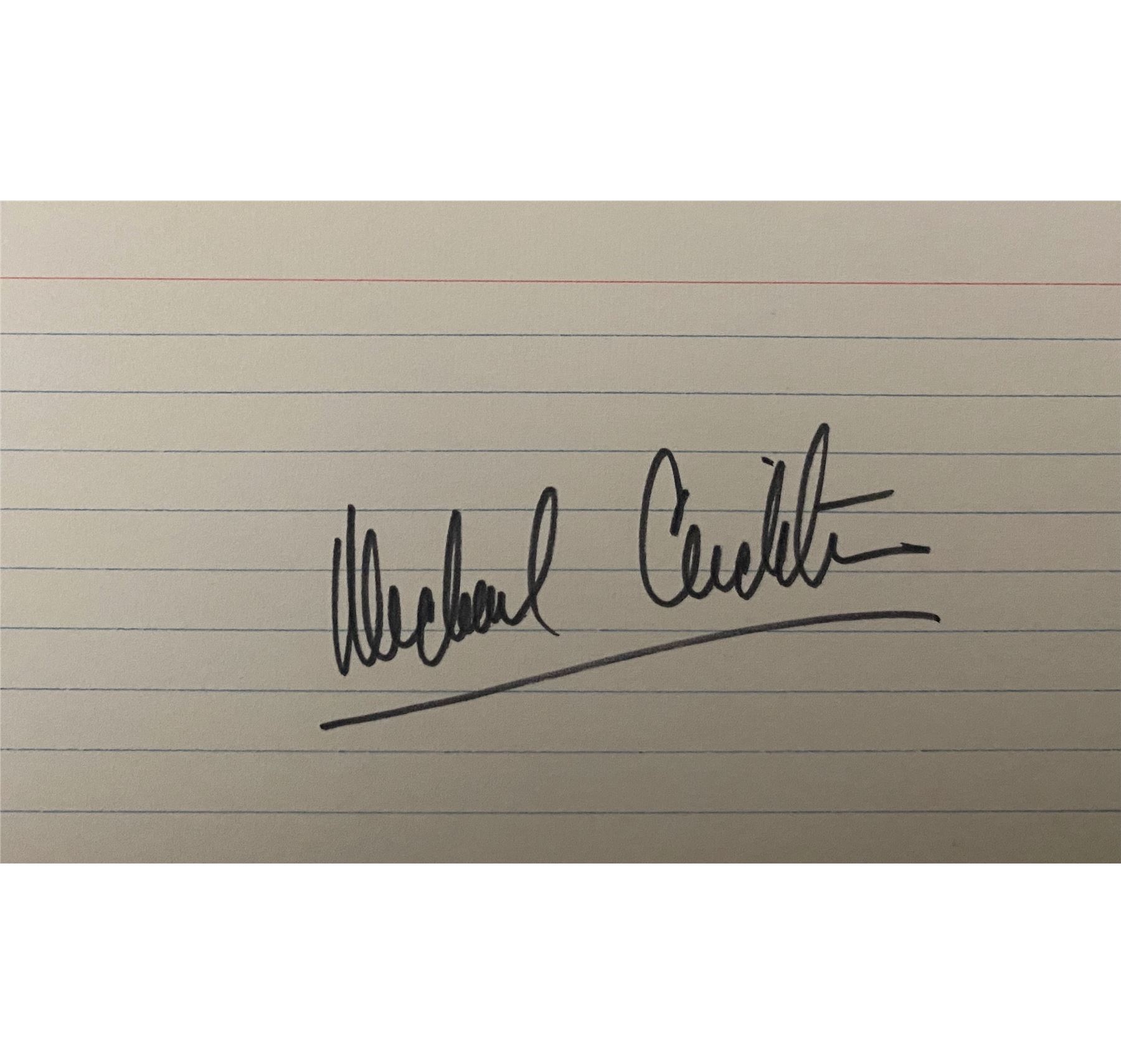 Michael Crichton Signature