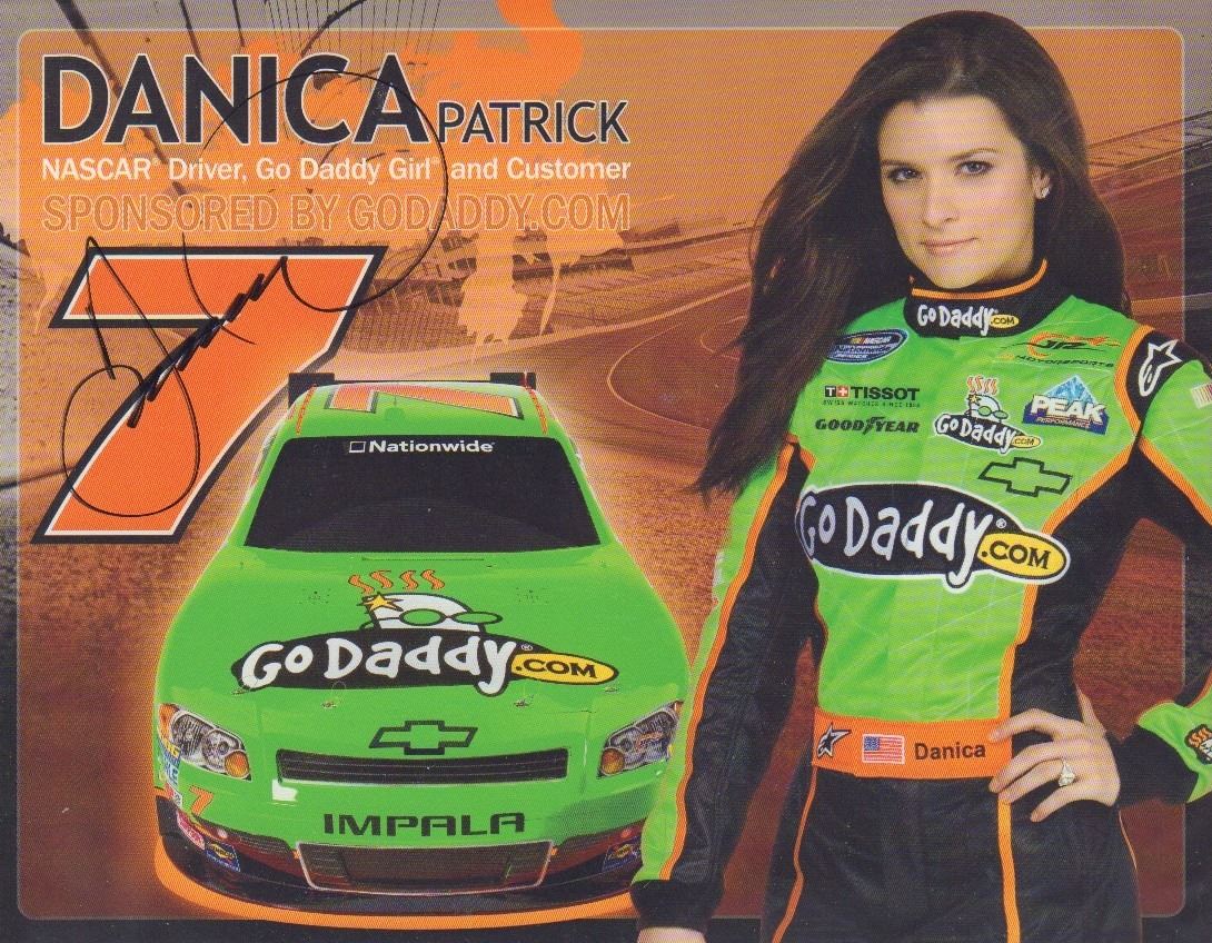 Danica Patrick signed photo Nascar