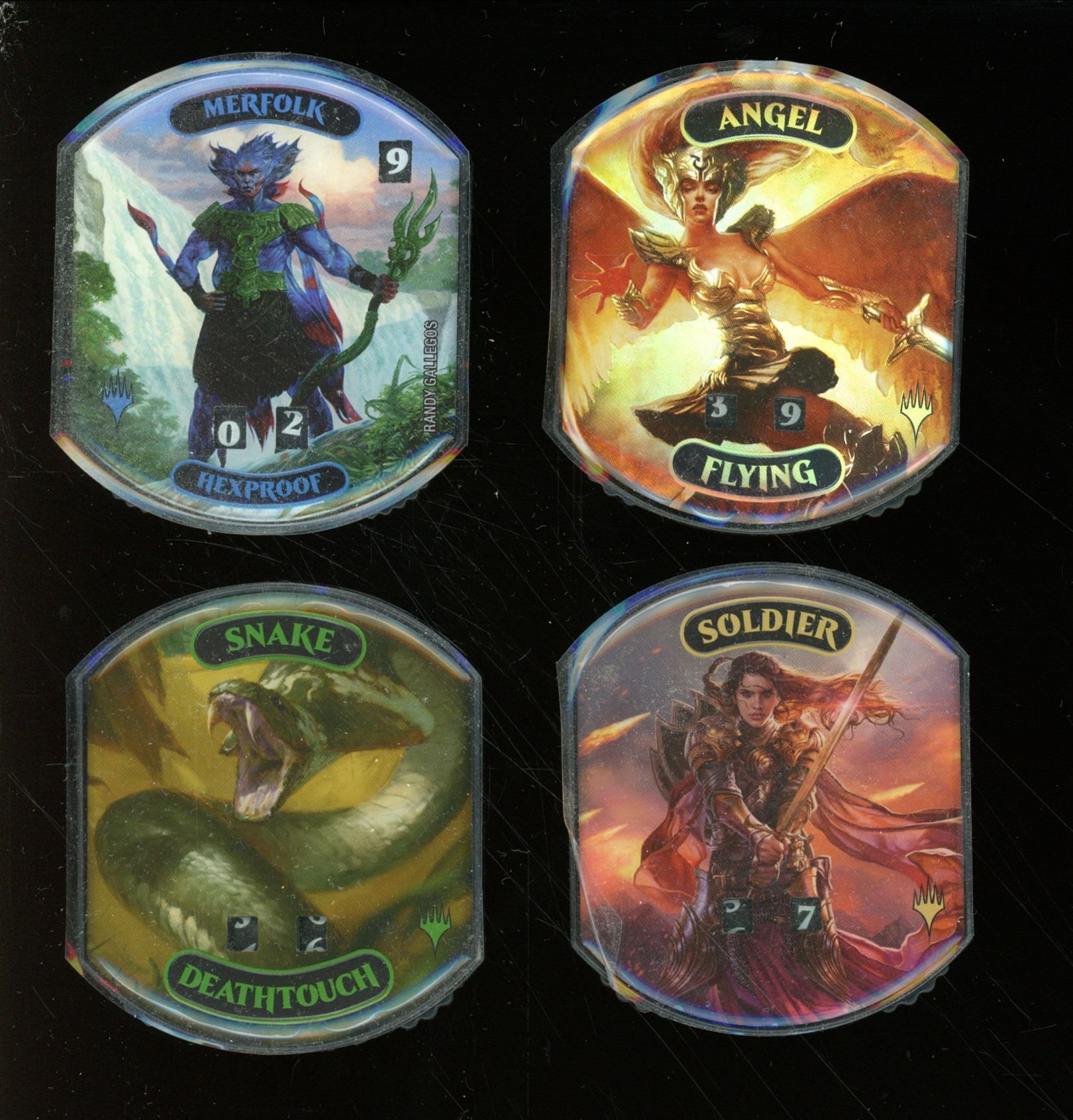 4 New Ultra Pro MTG Foil & Non-Foil Relic Tokens Life Counters