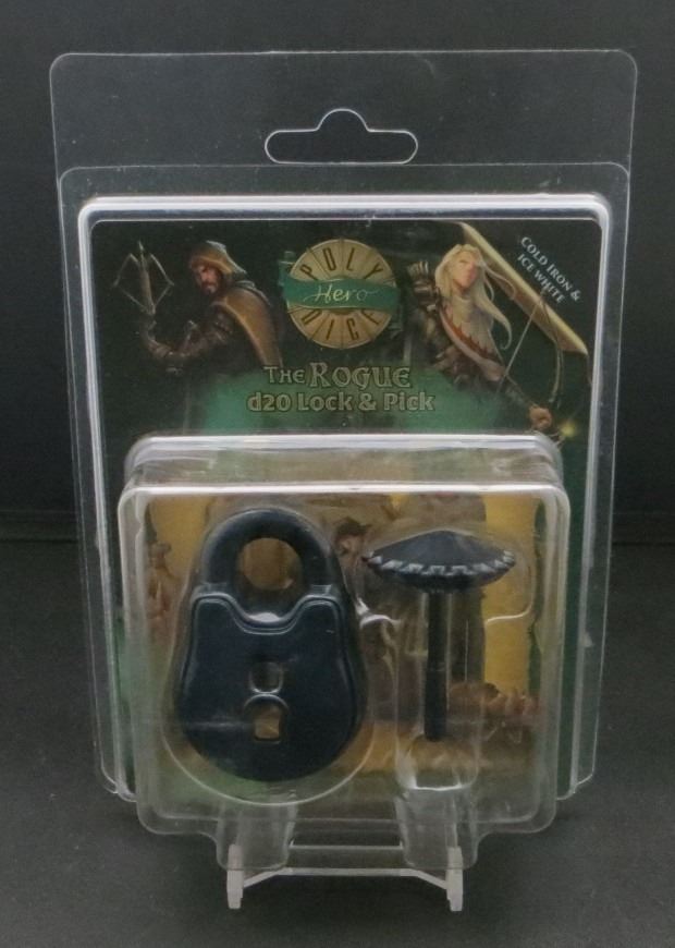 New PolyHero Rogue d20 Lock and Pick Set